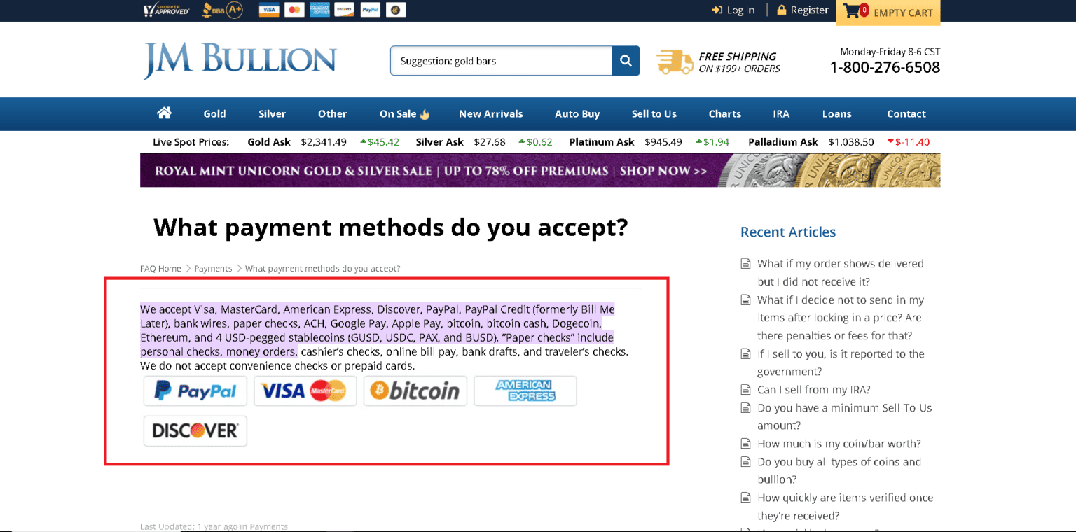 JM Bullion Review 2025- Is JM Bullion a Scam or Legit (Complaints and ...