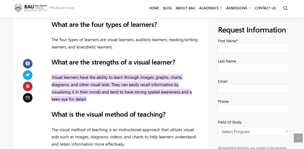 Visual Learning Statistics, Facts and Trends for 2026-What Percentage ...