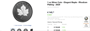 Rhodium Coins and Bars- Do These Exist or Not?