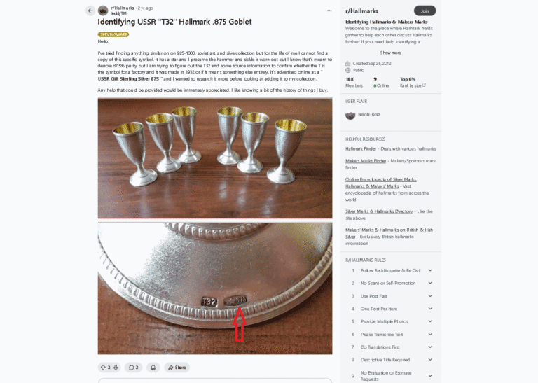 What is 875 Silver? What is its Value and What are the Common Hallmarks ...
