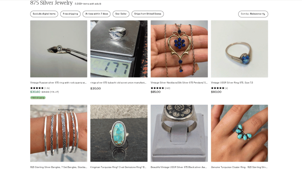 What is 875 Silver? What is its Value and What are the Common Hallmarks ...