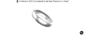 How To Tell If Platinum is Real or Fake? Simple Home Tests to Test ...